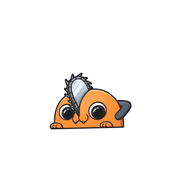 Pochi Peeker **Motion Sticker** – Hello Senpai