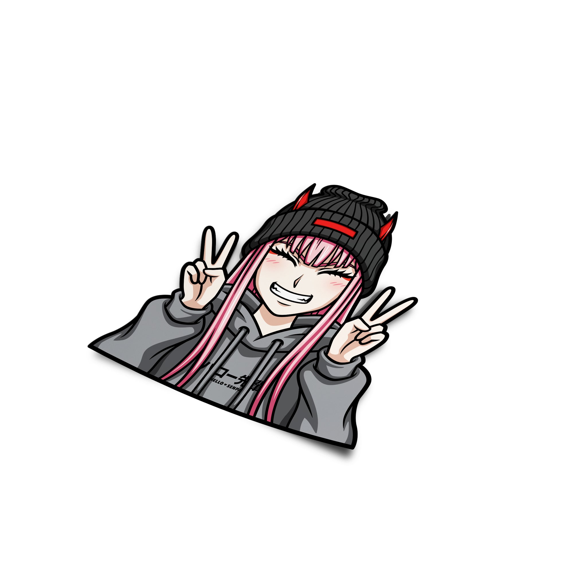 ダーリン Peace Hoodie (Gray) – Hello Senpai