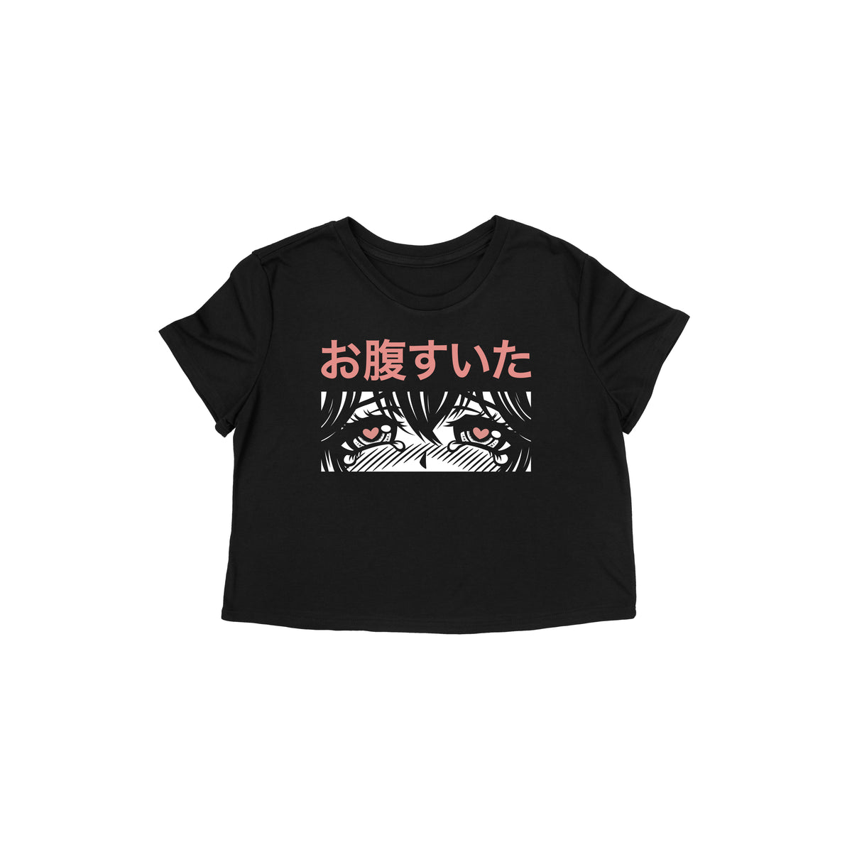 Feed Me Senpai Crop Top - Black *Apparel PRE-ORDER* – Hello Senpai