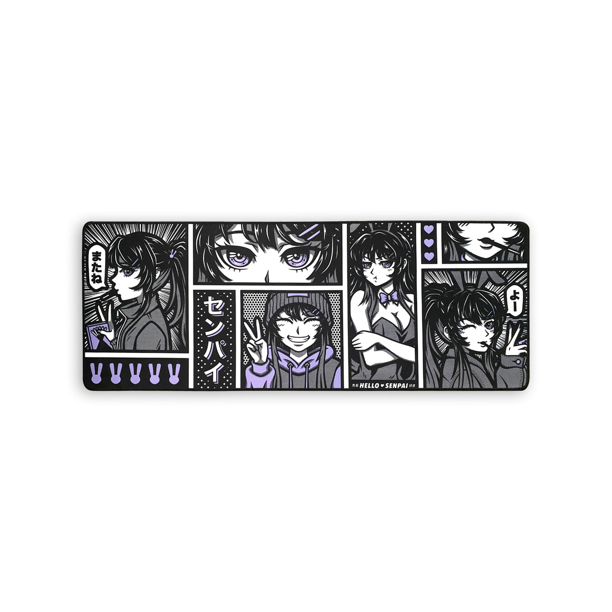 Bunny Collage Desk Pad – Hello Senpai