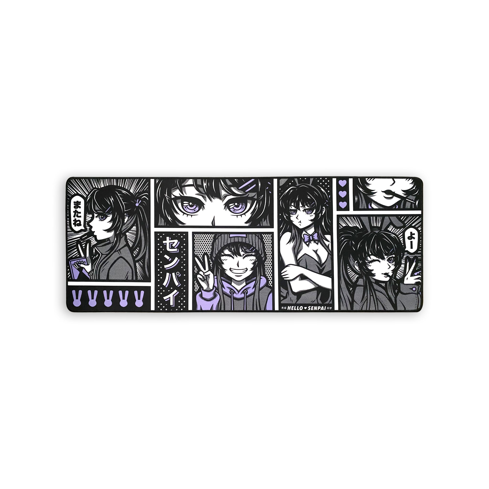 Bunny Collage Desk Pad – Hello Senpai