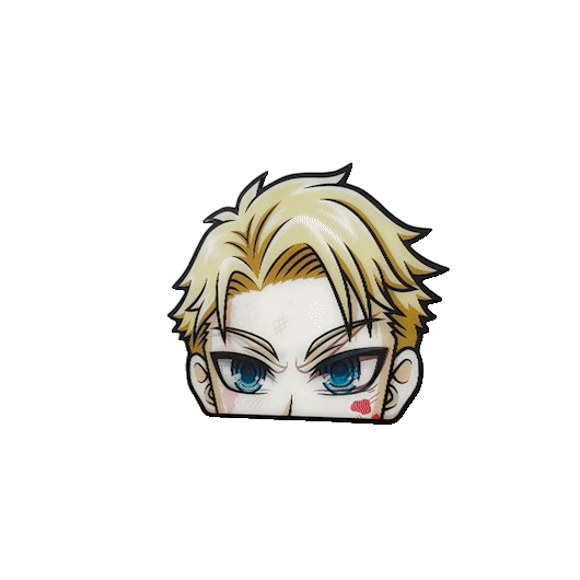 Spy Peeker **Motion Sticker** – Hello Senpai